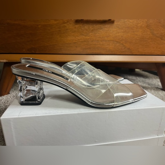 Zara | Shoes | Zara Pvc Mules | Poshmark